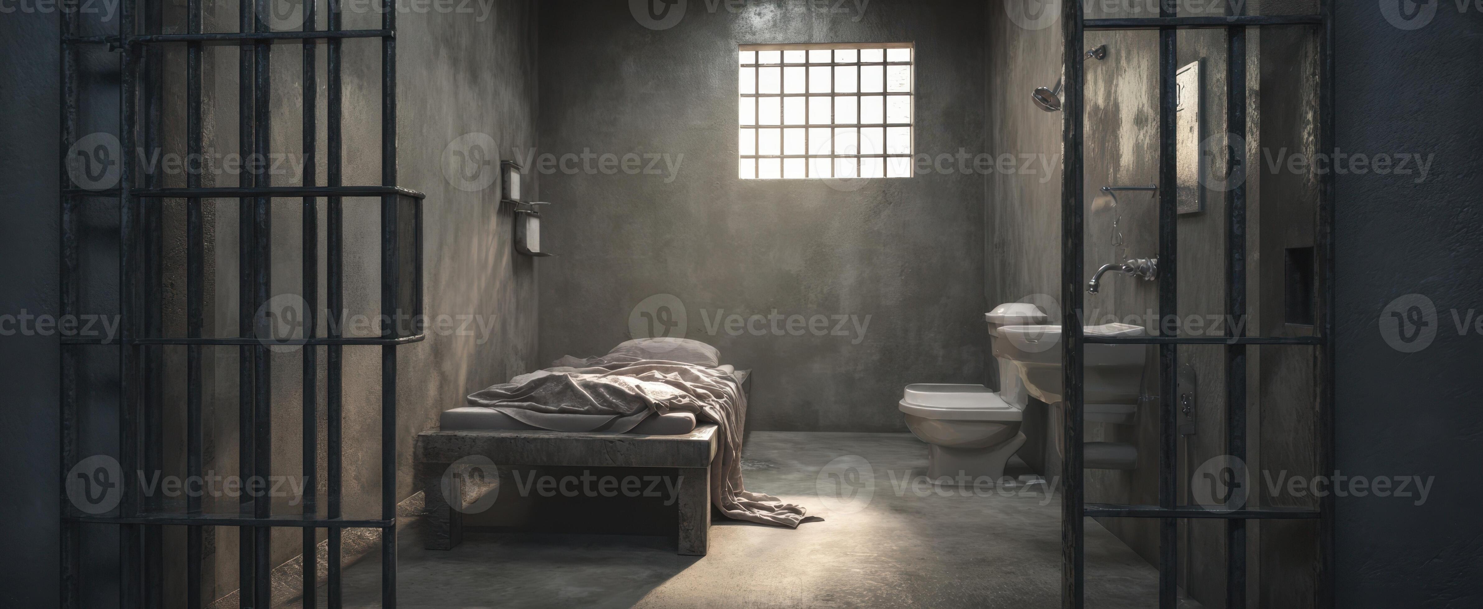 The stark and haunting interior of an empty prison cell 68383949 Stock Photo at Vecteezy