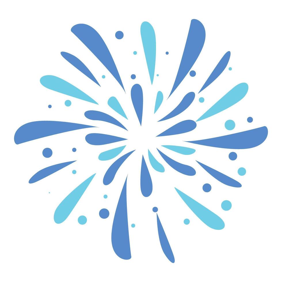 Blue and cyan fireworks exploding with dots on white background 68392884 Vector Art at Vecteezy