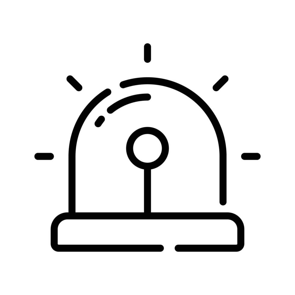 A trendy outline icon of alert siren light 68402521 Vector Art at Vecteezy