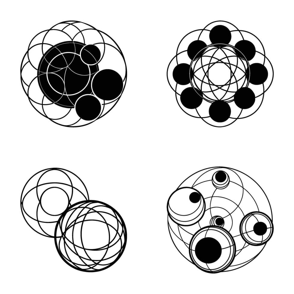 A Pattern of Expanding Concentric Circles for Modern Design 68402760 ...