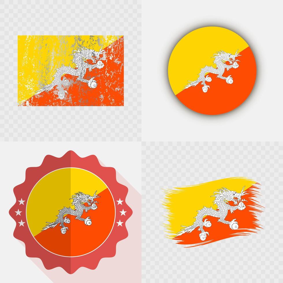 Bhutan National Flag Icon Collection. 68406779 Vector Art at Vecteezy