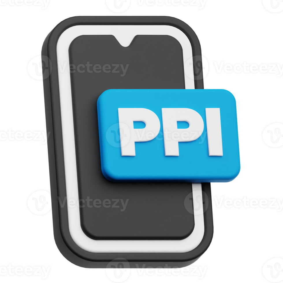 ppi smartphone 3d icon 68475522 PNG