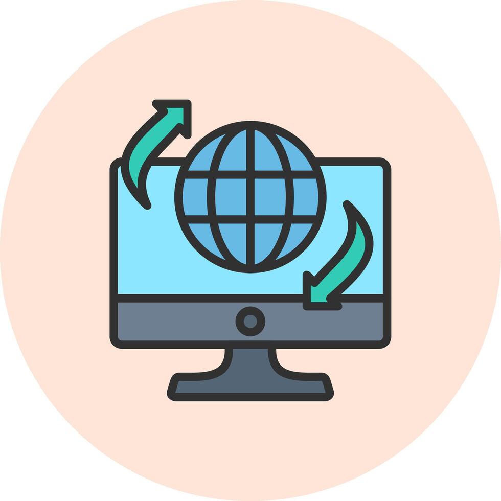 Remote Access App-Based Interface Graphic Element 68500520 Vector Art ...