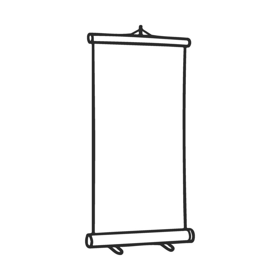 Blank vertical scroll banner with wooden rods for custom text and designs 68551118 Vector Art at ...