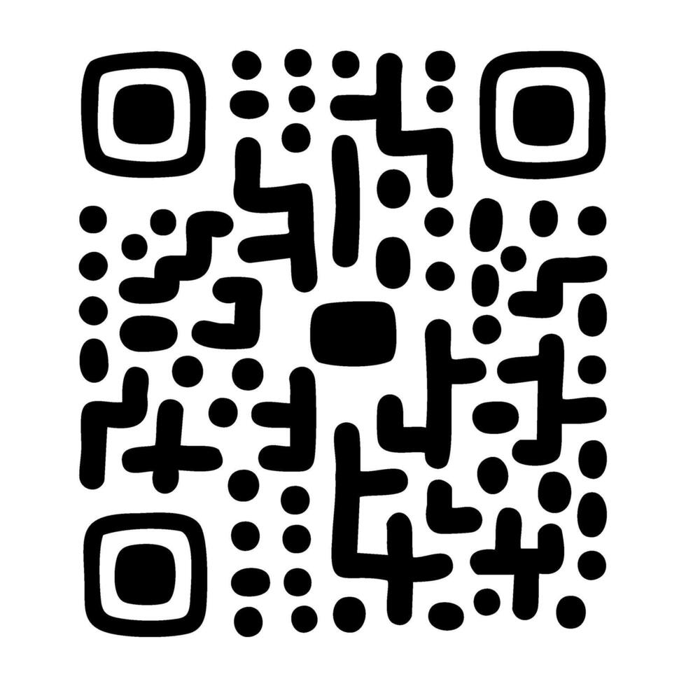Stylized qr code with artistic patterns for tech and design enthusiasts ...