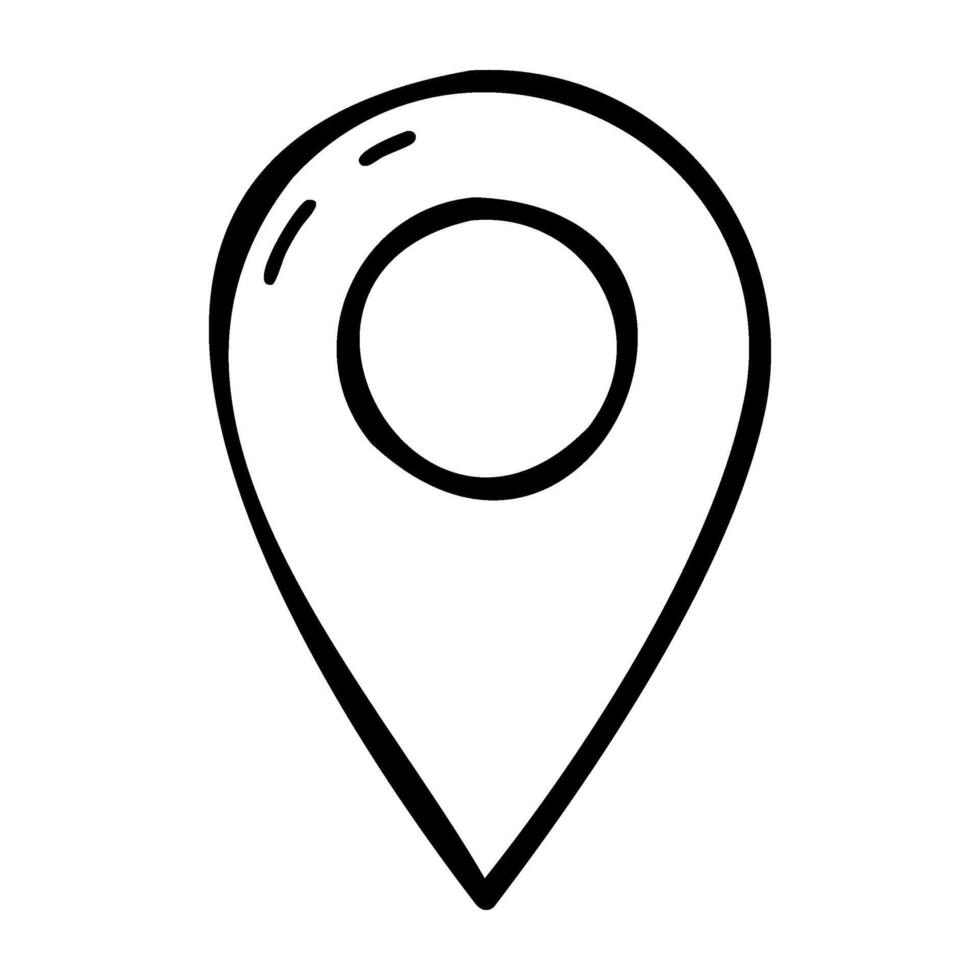 Simple location pin icon highlighting map navigation concept 68557595 Vector Art at Vecteezy