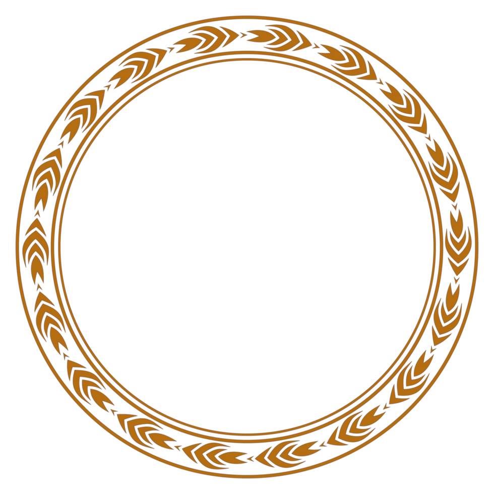 Luxury Golden Or Gold Circle Frame Border Design Transparent Background 68585363 PNG