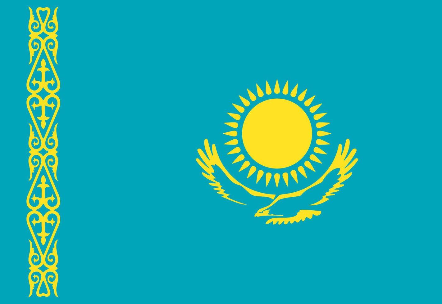 Kazakhstan Flag Icon Vector Art, Icons, and Graphics for Free Download