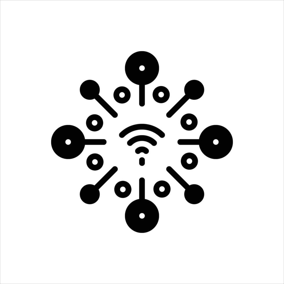 Solid icon wireless-network 68662618 Vector Art at Vecteezy