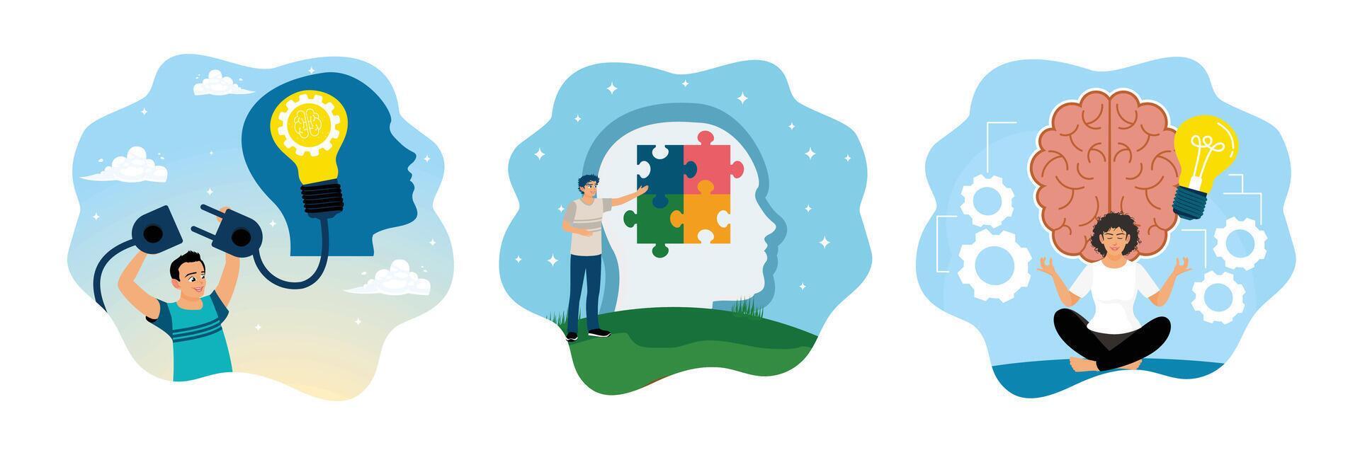 Mindfulness and Creativity in Learning Processes 68705211 Vector Art at ...