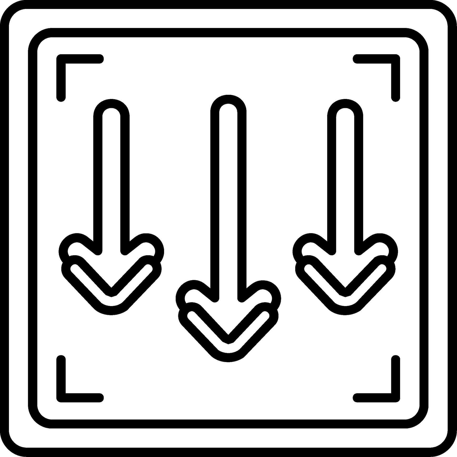 Multiple Down Arrows 68796480 Vector Art at Vecteezy