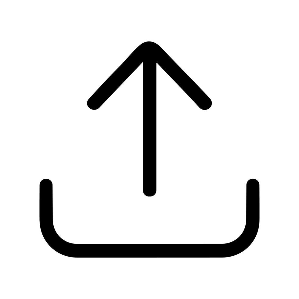 Simple Line Style Upload Arrow Icon Sign Shape Element 68805074 Vector Art at Vecteezy