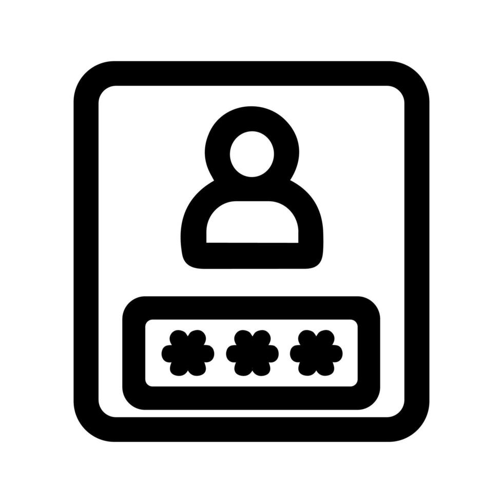 Minimalist Rounded User Authentication Form with Password Field Outline ...