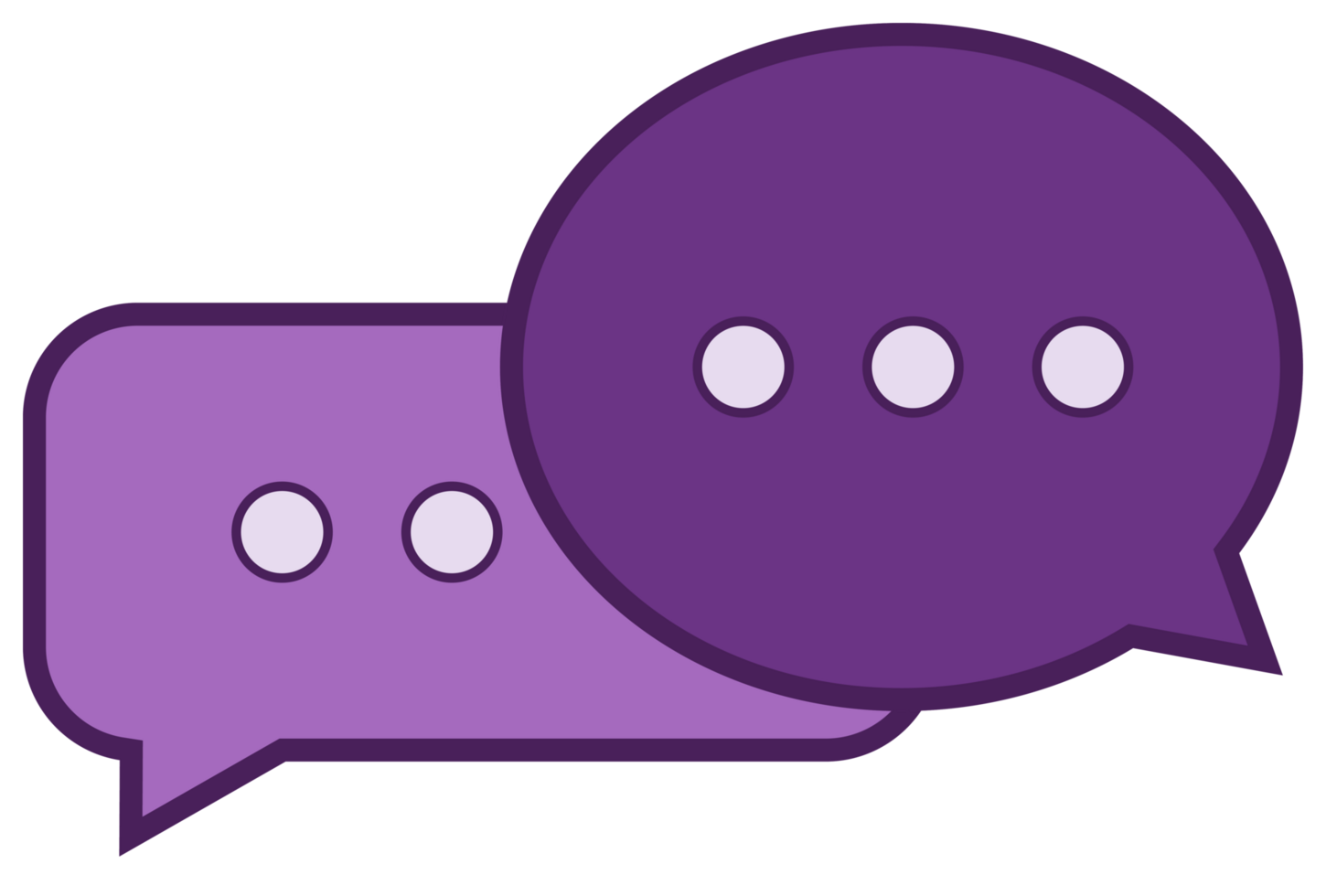 Flat Chat Icon - Minimalist Message and Communication Symbol 68915489 PNG