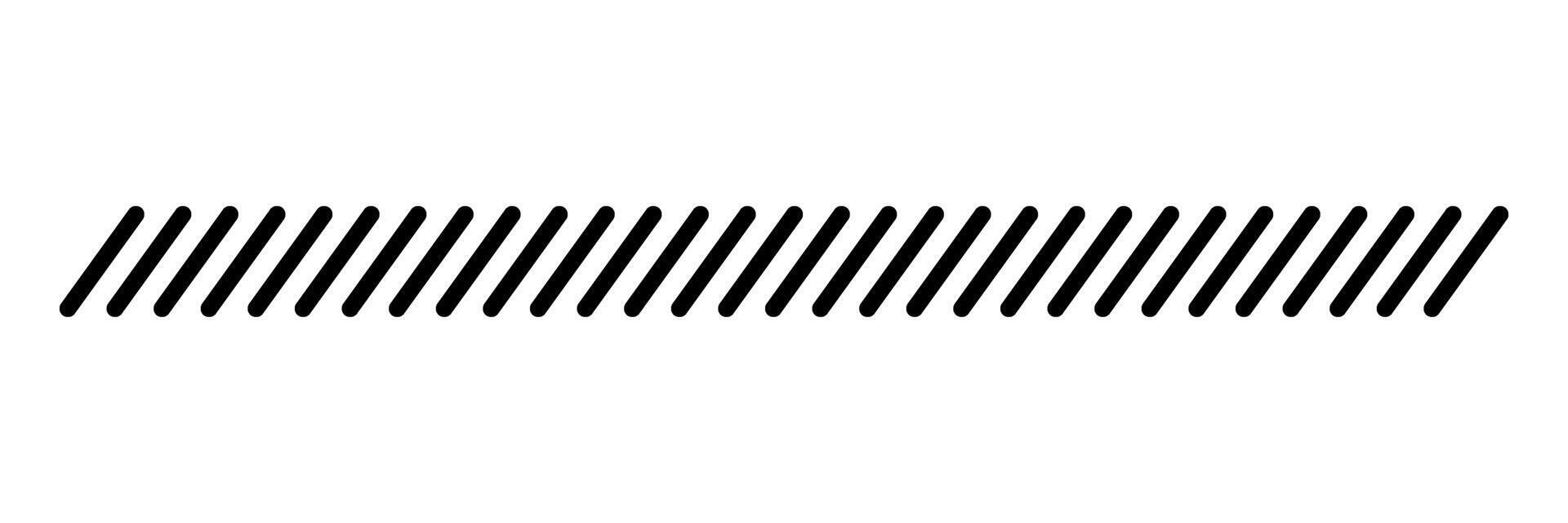 Slash line border. Diagonal parallel lines divider strip. Tilt strip geometric abstract border ...