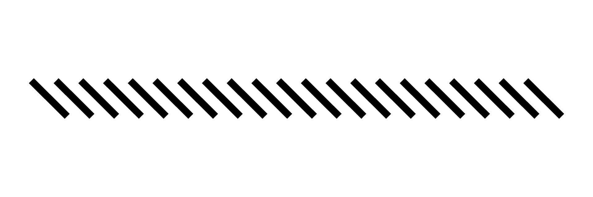 Slash line border. Diagonal parallel lines divider strip. Tilt strip geometric abstract border ...