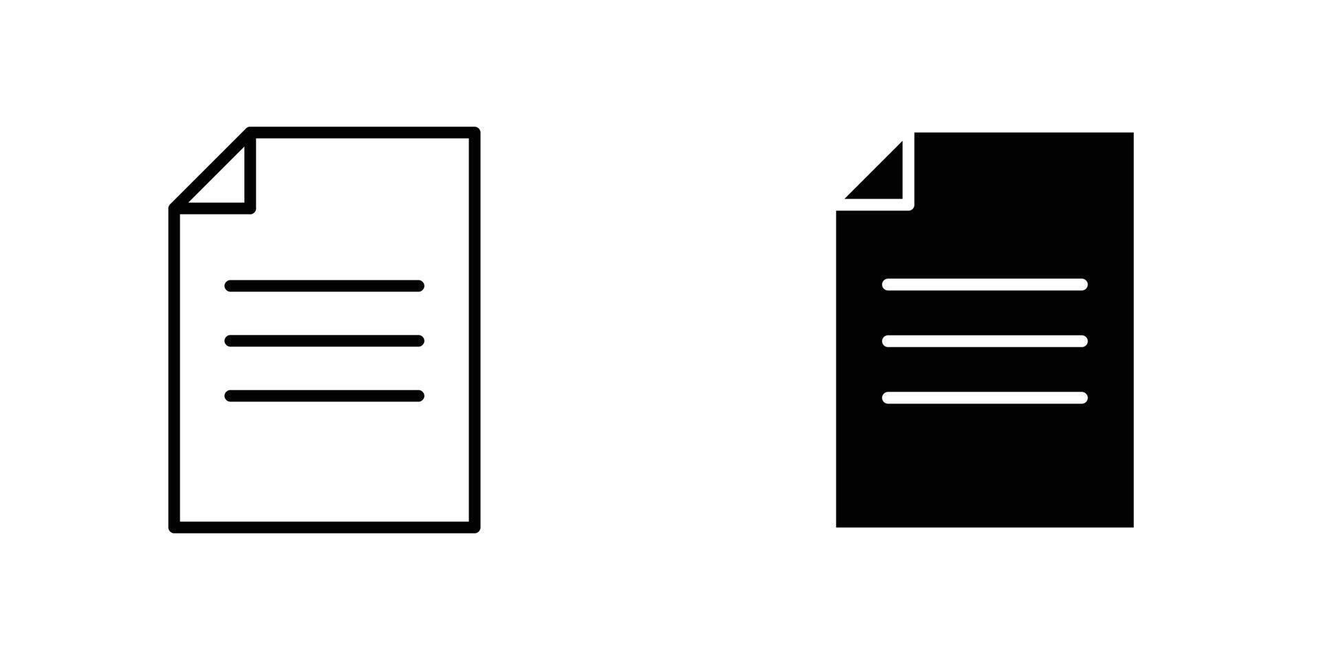 File icons. stroke line and black solid icons 69127069 Vector Art at ...