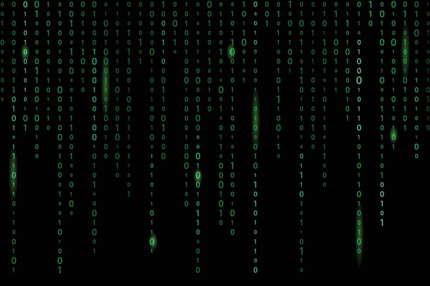 Matrix style binary code digital background with falling numbers, Digital binary code background ...