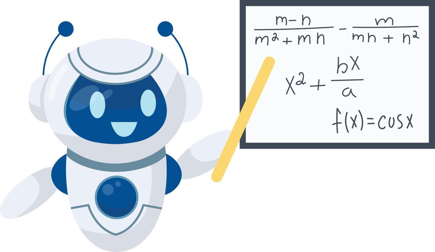 Robot Teaching Math 69214156 Vector Art at Vecteezy