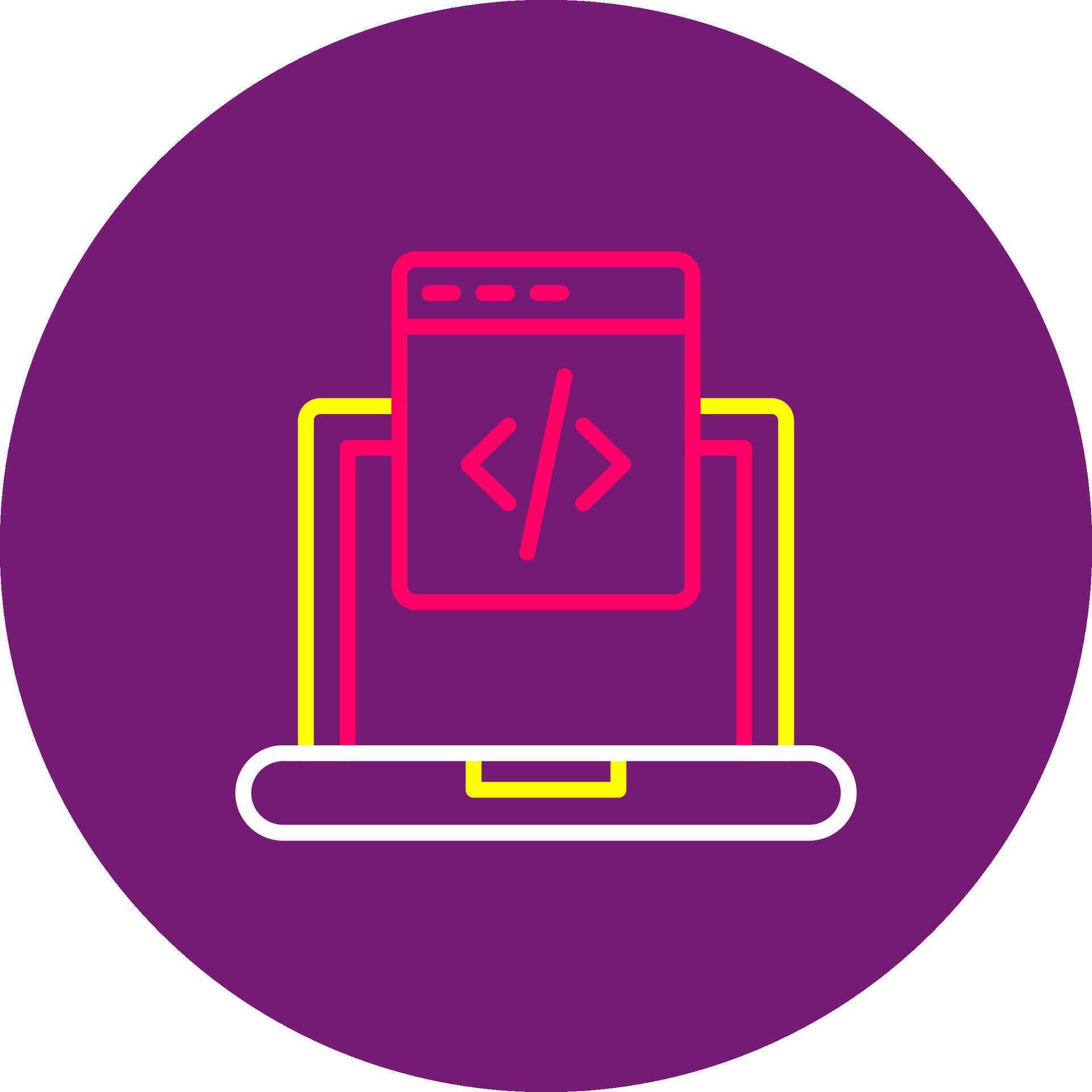 Web Development Flat Icon Coding Programming Website Development ...