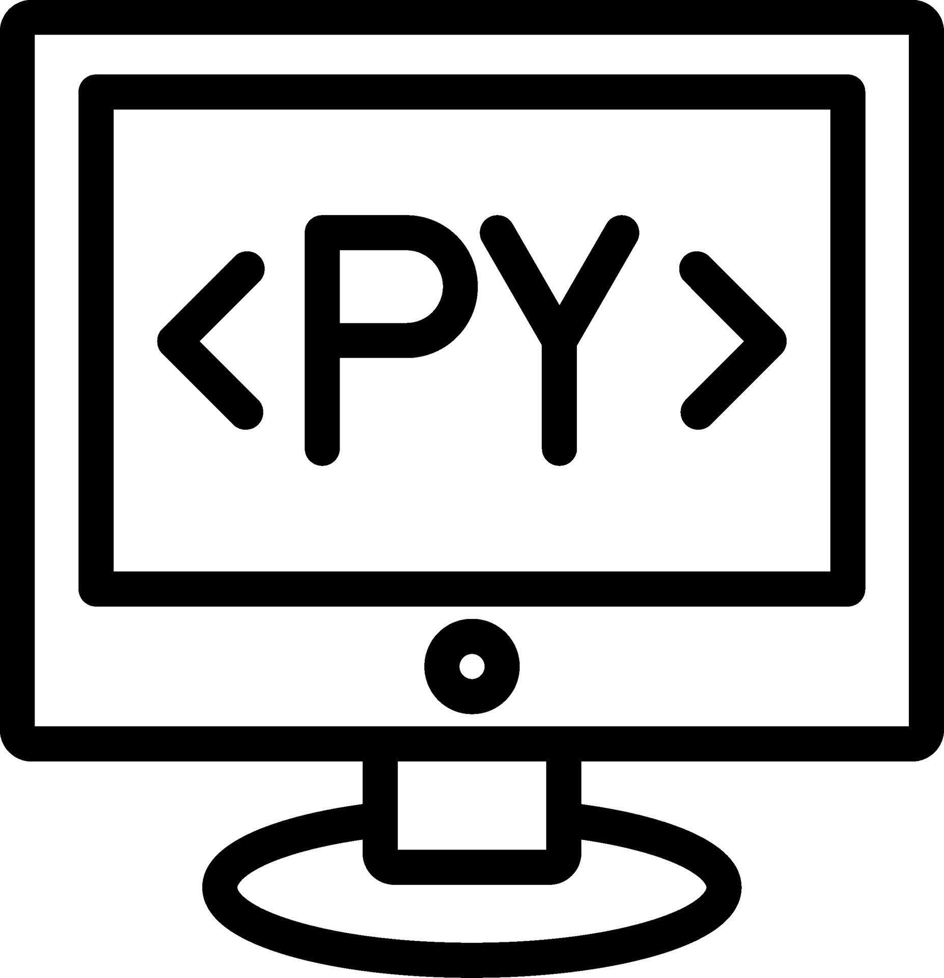 Python Outline Icon 69561978 Vector Art at Vecteezy