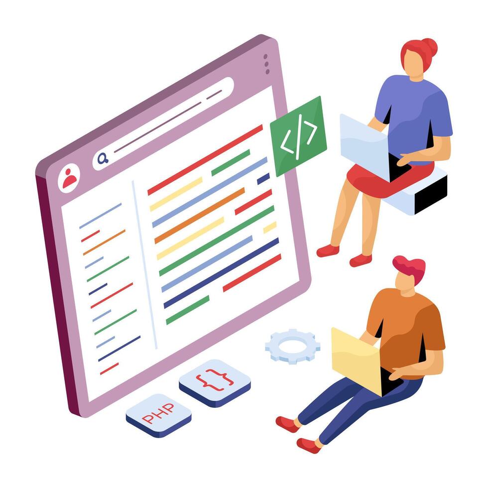 Unique illustration of system coding 69598294 Vector Art at Vecteezy