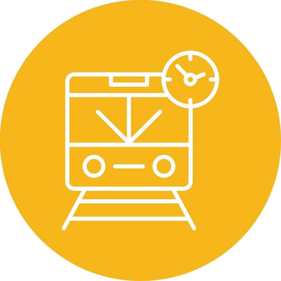 Real Time Train Schedule Display Line Multi Circle 69600993 Vector Art ...