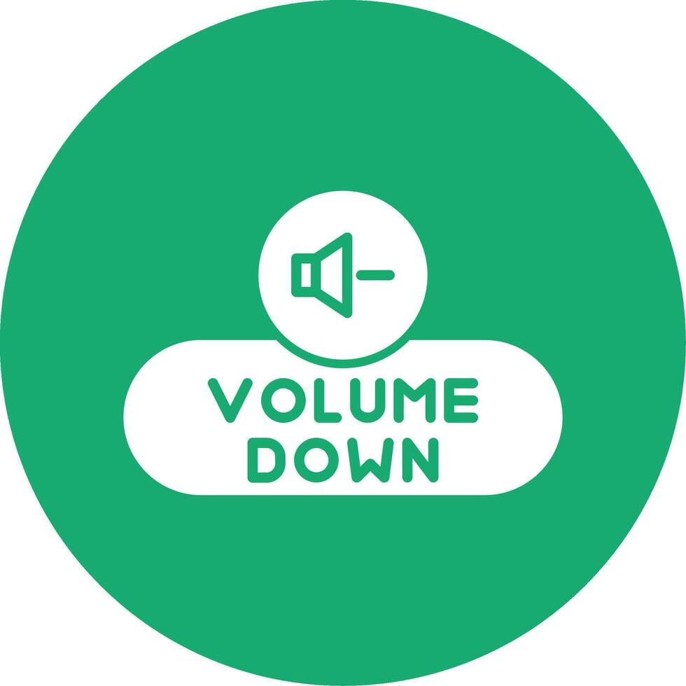 Decrease Volume Button Glyph Multi Circle 69723387 Vector Art at Vecteezy