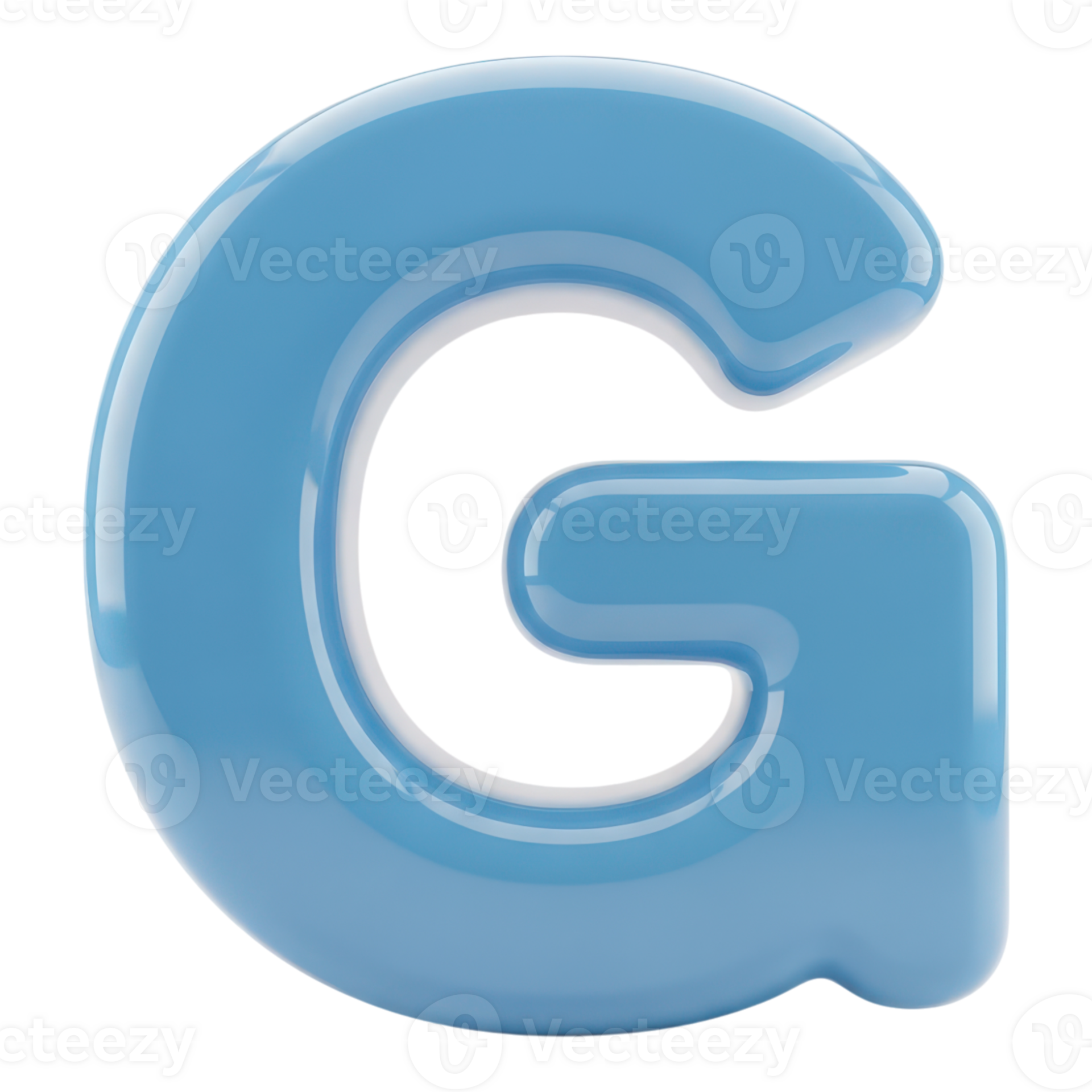Blue letter g isolated on transparent background 69845664 PNG