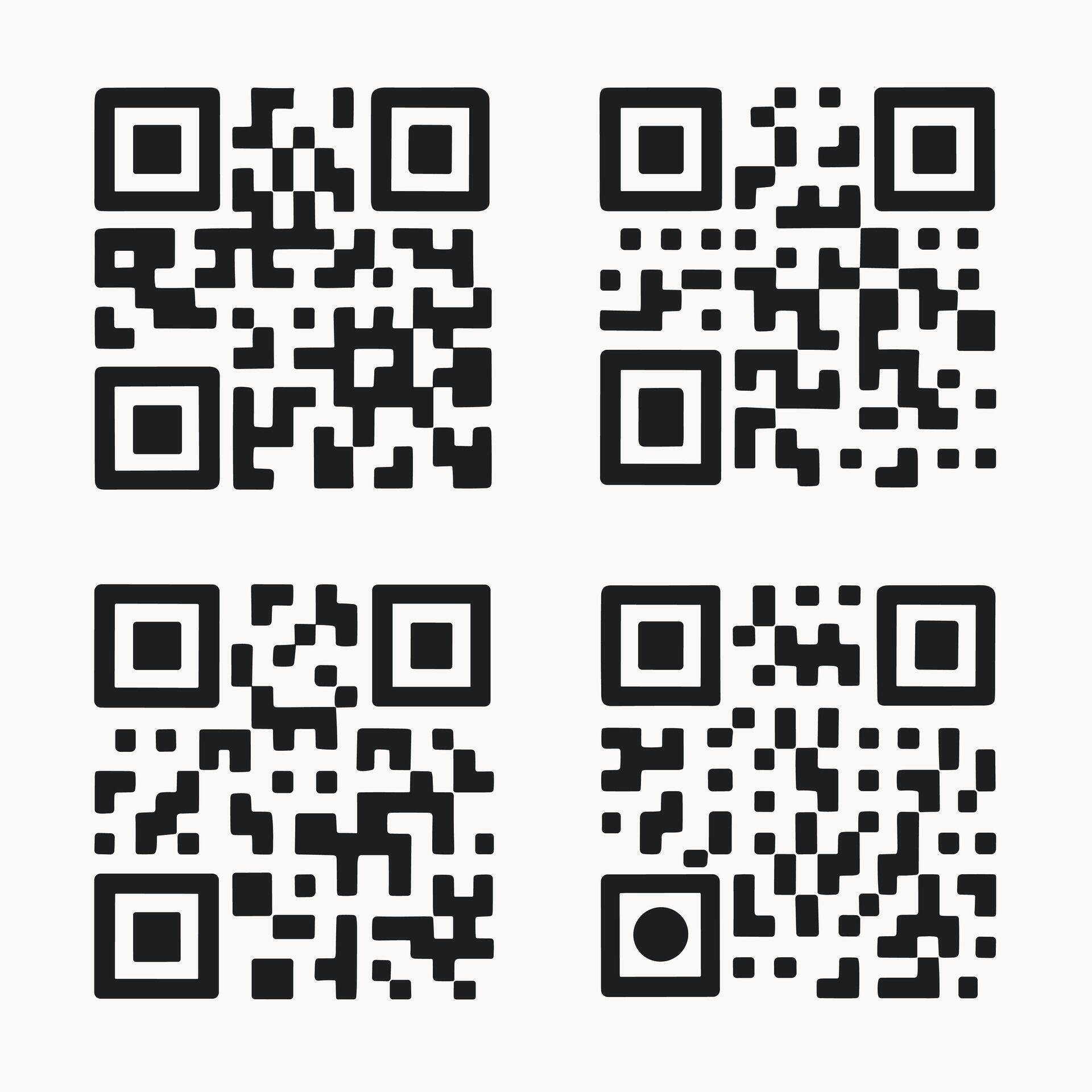 Minimalist Flat Design QR Code Array Technology Data Matrix 70393969 ...