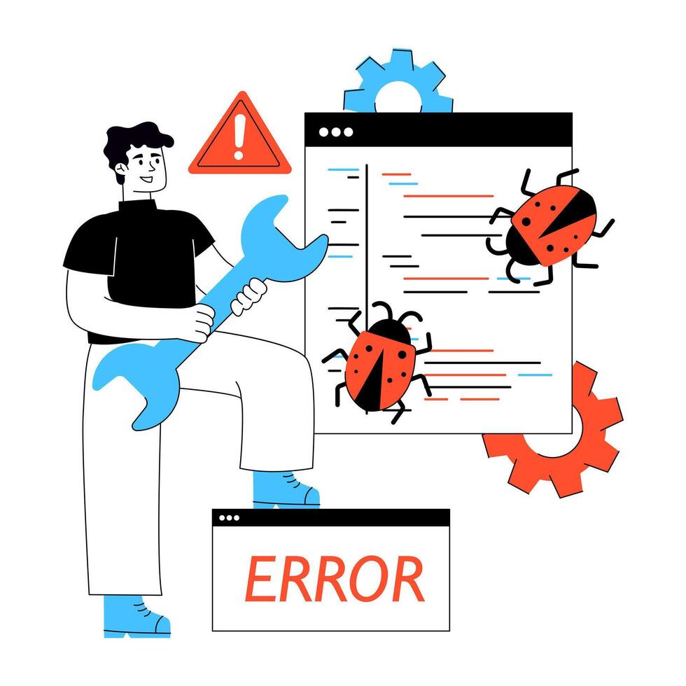 Error Handling and Debugging Illustration 70485794 Vector Art at Vecteezy