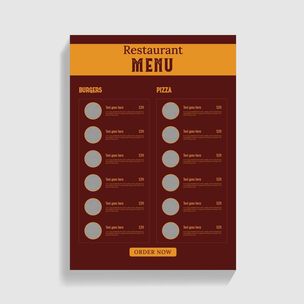 Restaurant Menu List Vector Art, Icons, and Graphics for Free Download