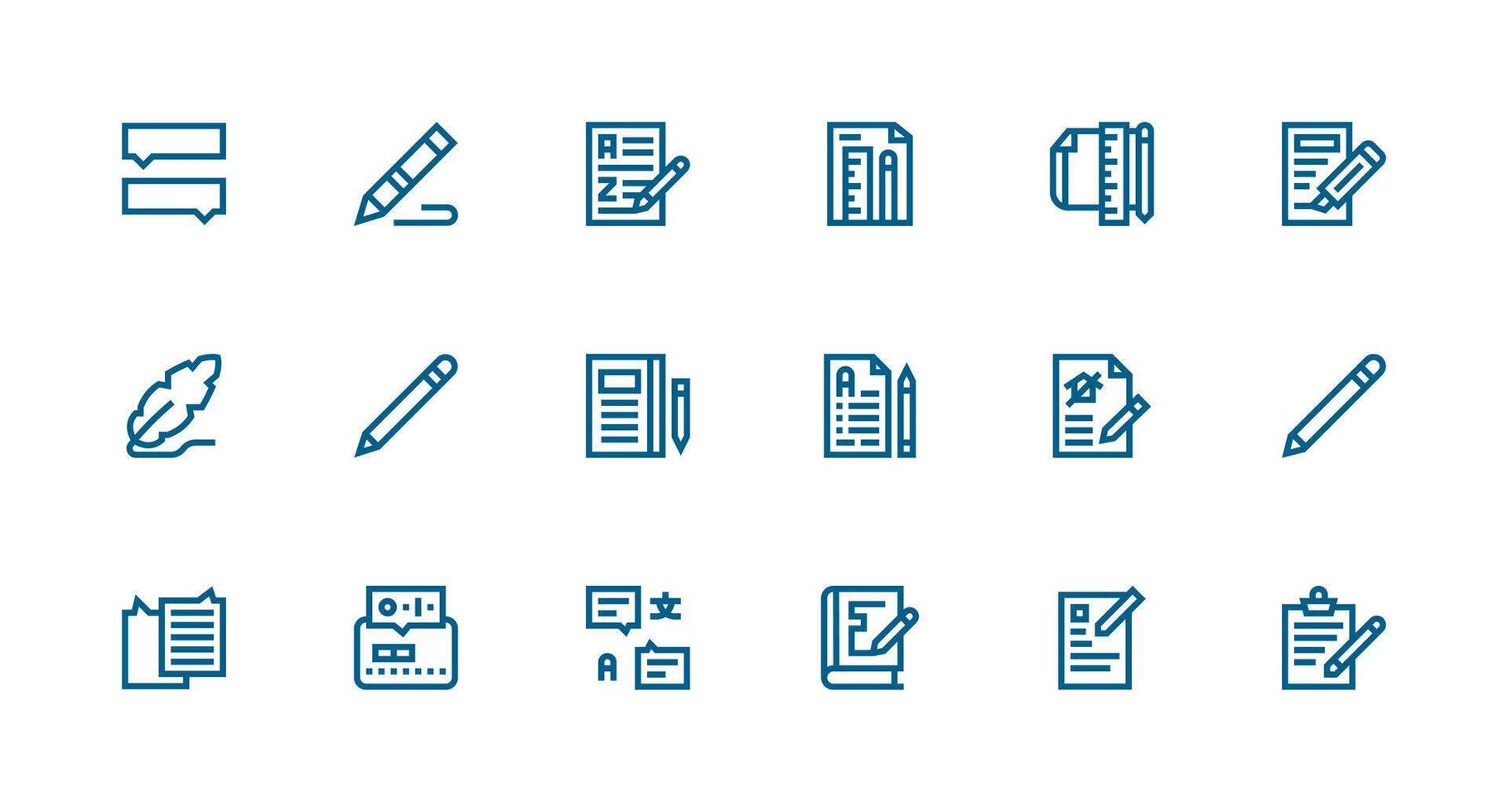 18 Strong Stroke Line Style Icons from Annotation Collection Interface ...