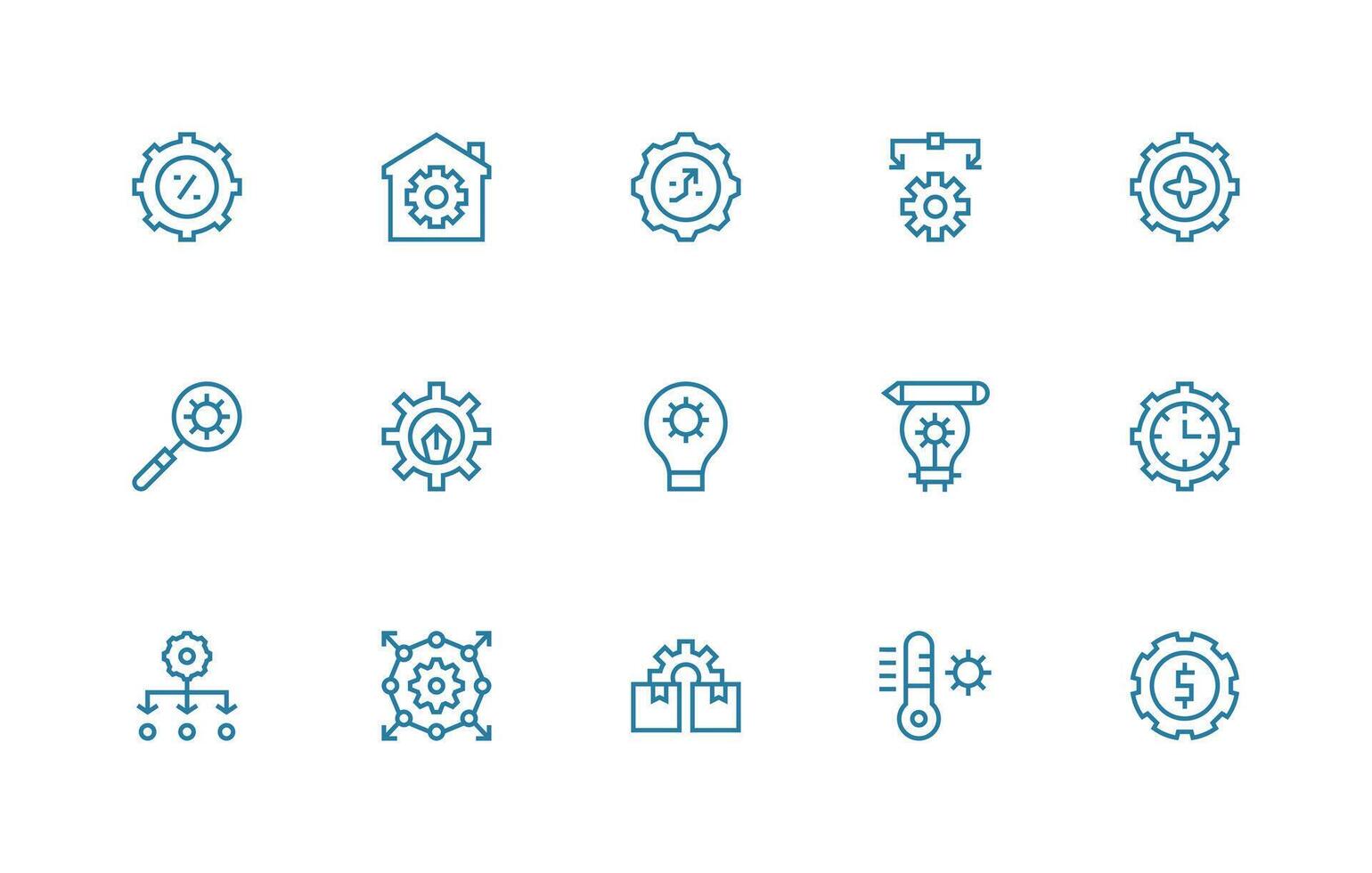 15 Regular Line Designs for Optimization Icons Essential Icon ...