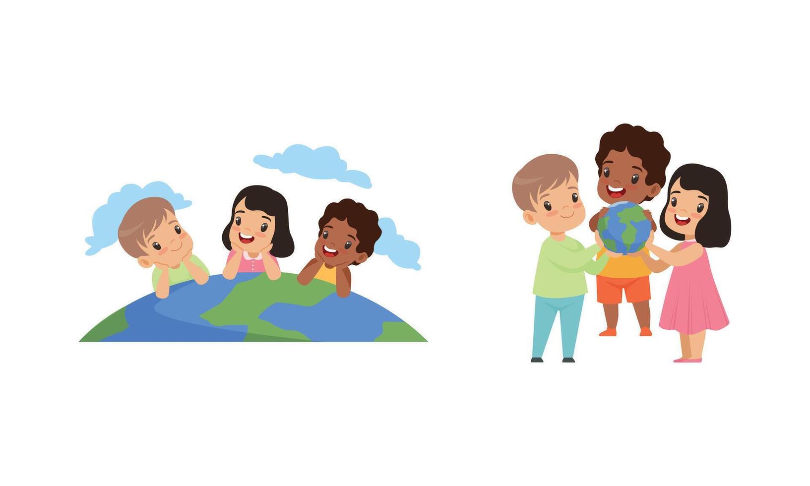 Happy Multicultural Kids Having Fun Together, International Friendship ...