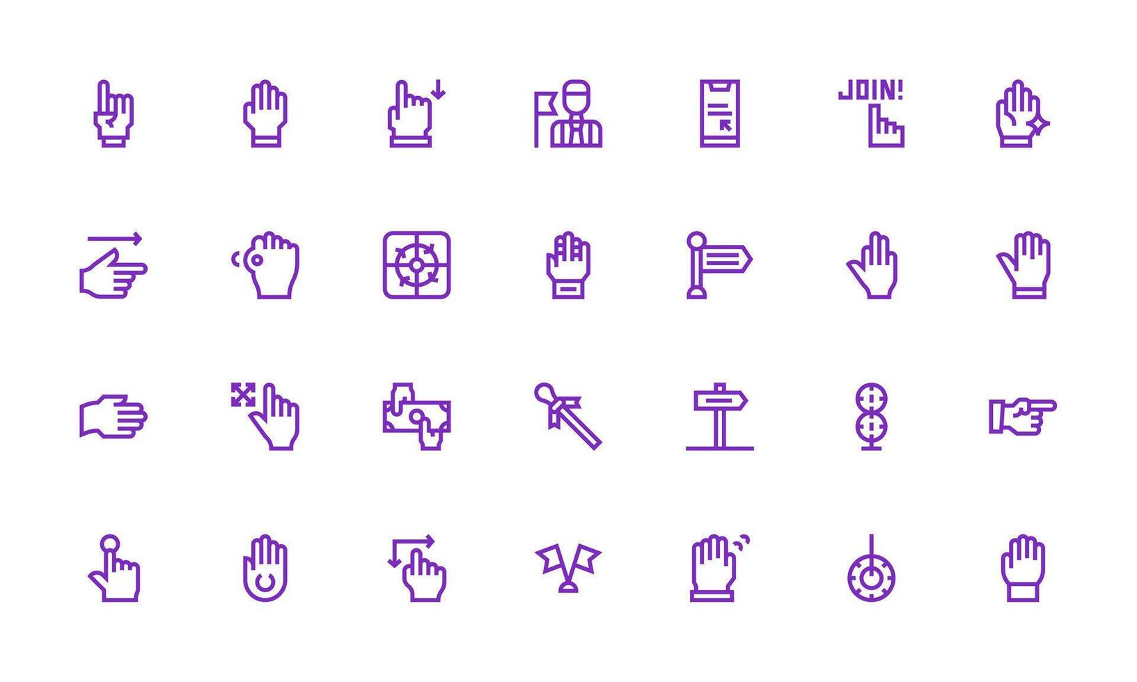 28 Icons for Pointer in Bold Line Format Interface Icons for Daily Use ...