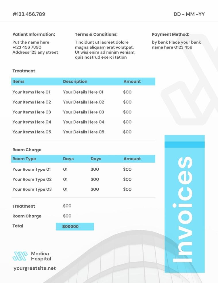 Hospital Invoices Template 70836501 Template
