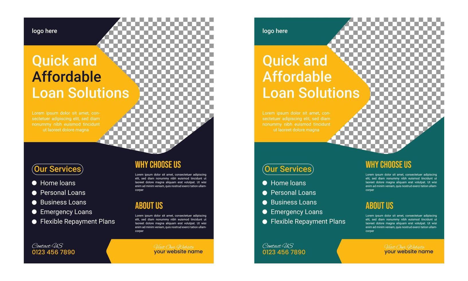 loan flyer design template 70965093 Vector Art at Vecteezy