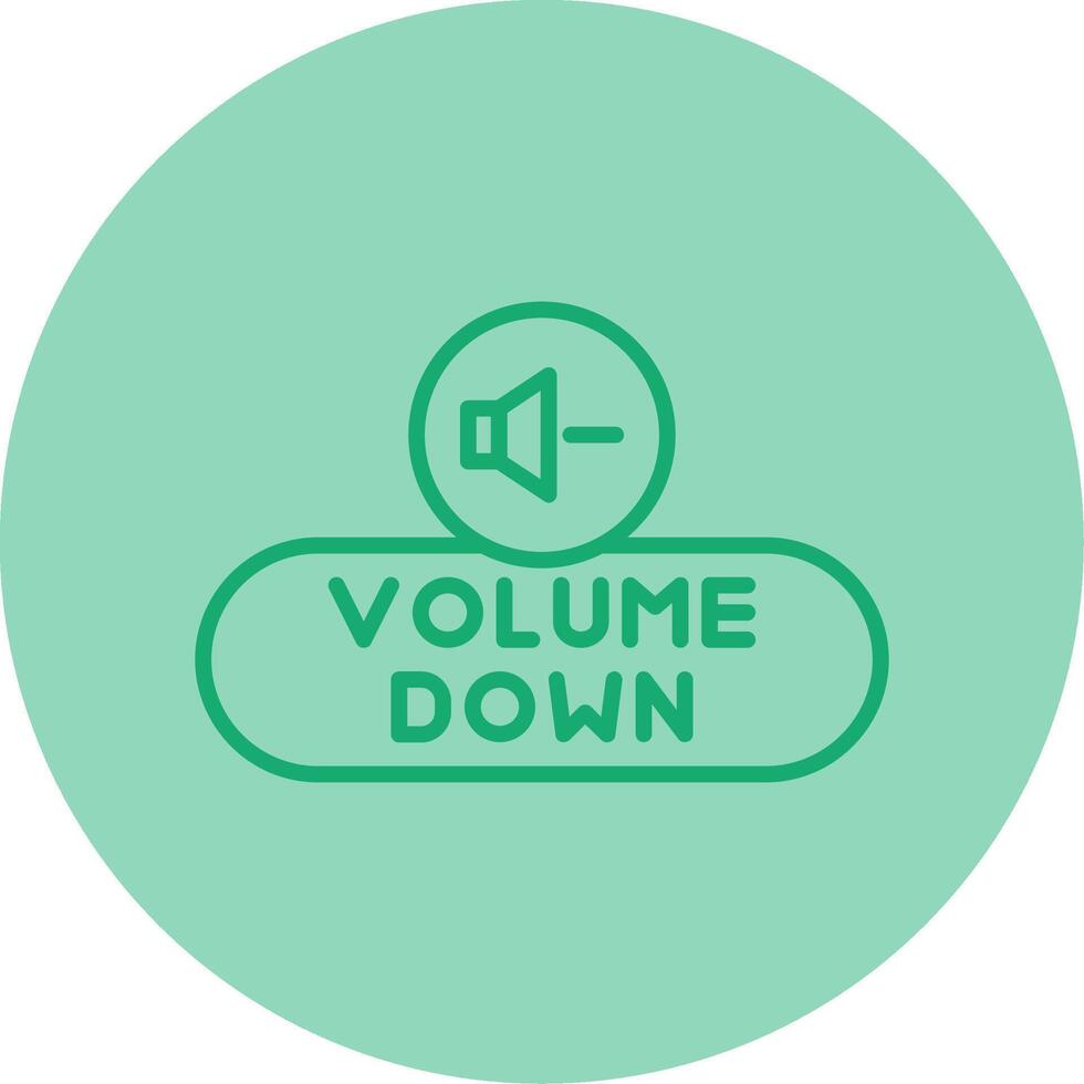 Decrease Volume Button Line Two Tone Circle 71209891 Vector Art at Vecteezy