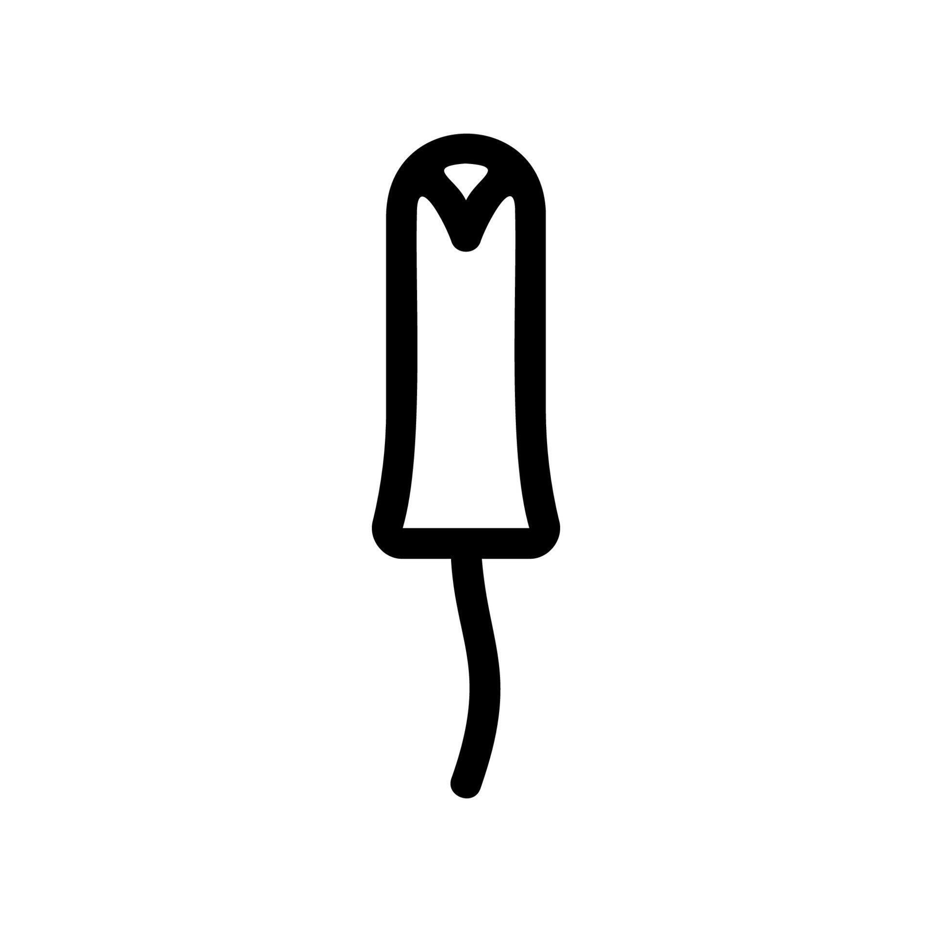 Line Art Icon of a Tampon with a Removal String 71249628 Vector Art at ...