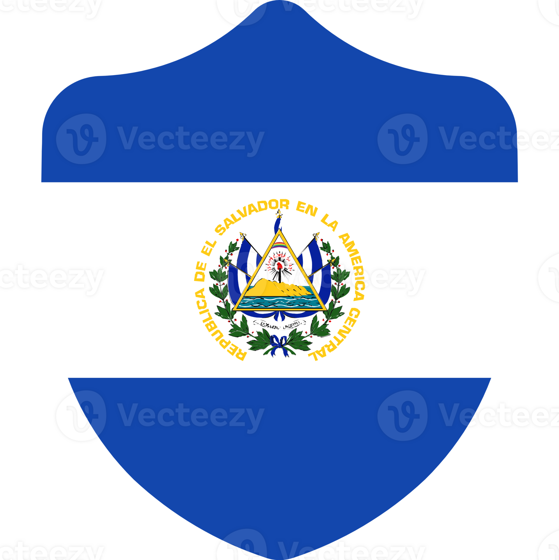 Shield Shape Of El Salvador Flag 71996516 PNG