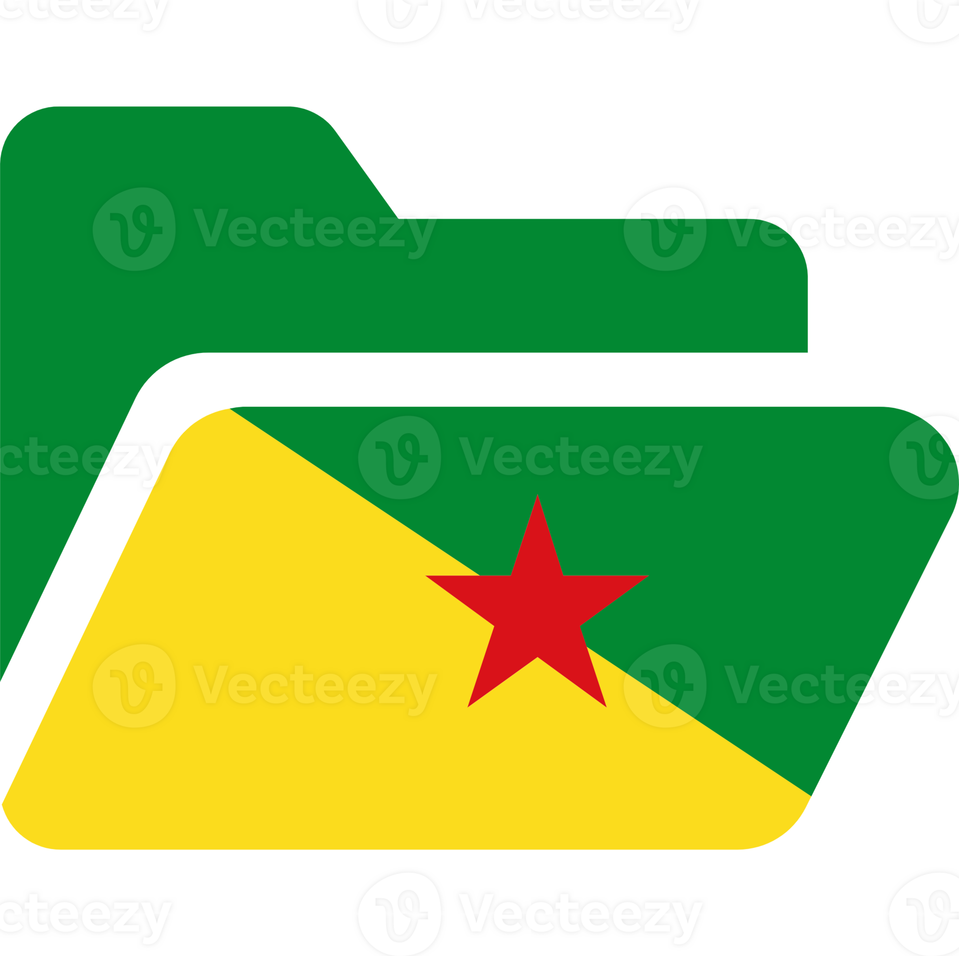 Folder Shape Of French Guiana Flag 72149899 PNG