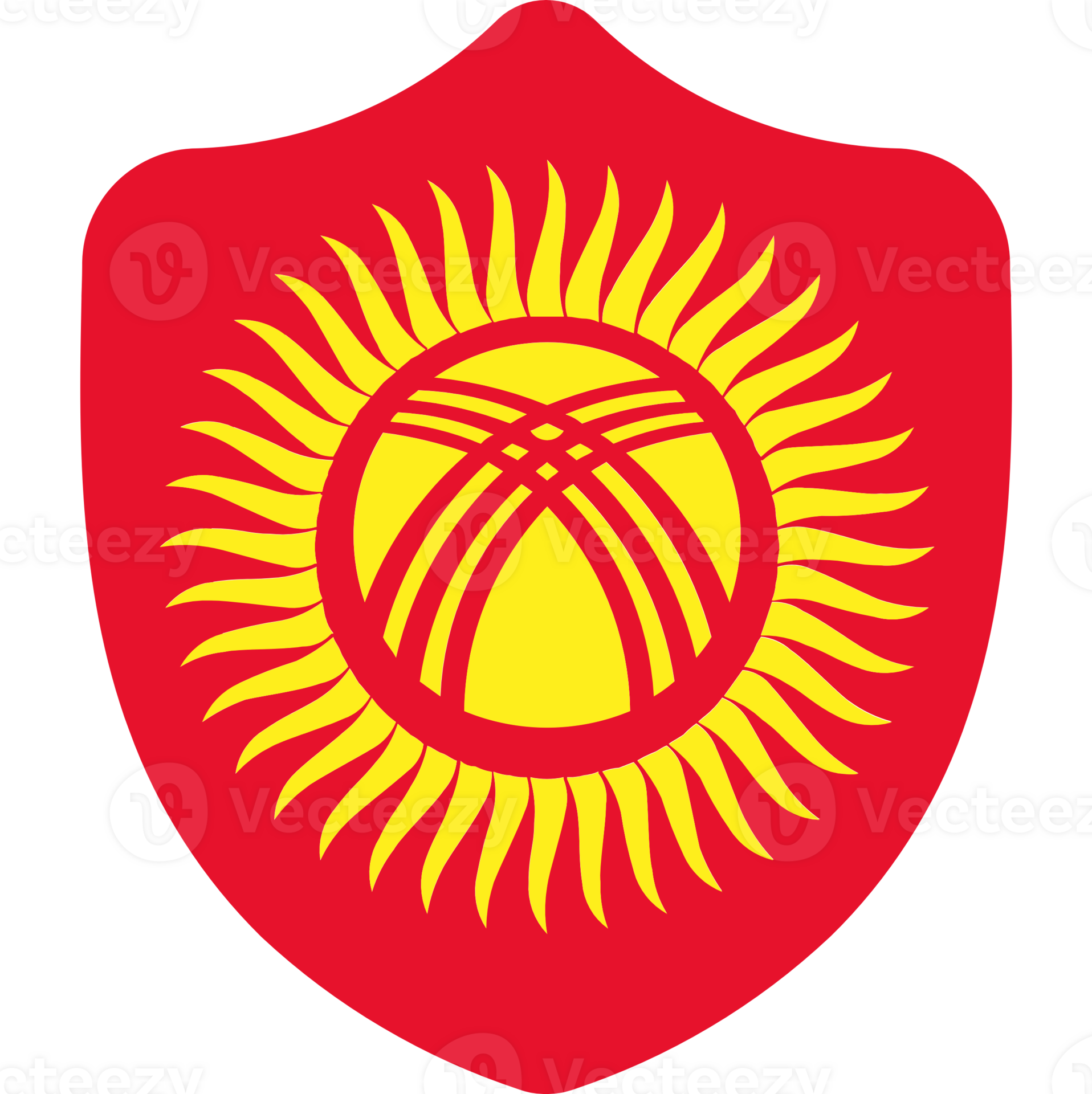 Shield Shape Of Kyrgyzstan Flag 72150900 PNG
