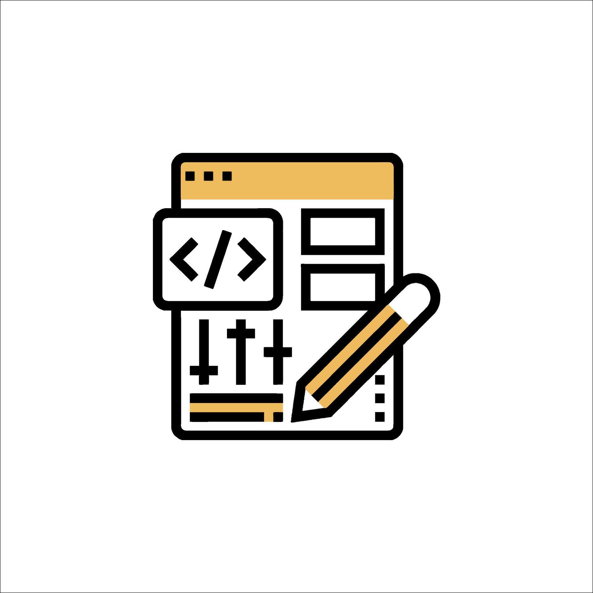 Web Development Icon Coding Design and Programming, user interface 72462129 Vector Art at Vecteezy