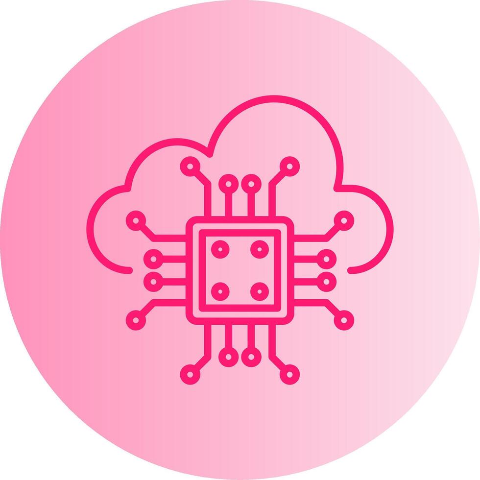 Cloud Computing Network Icon Gradient Two Tone Circle 72631505 Vector Art at Vecteezy
