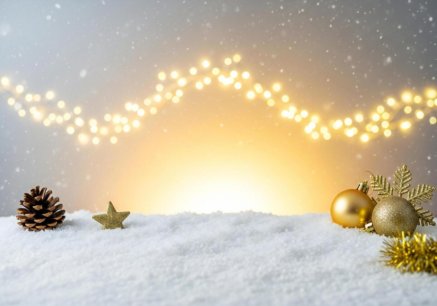 Christmas background, Christmas wallpaper, Golden Christmas decorations ...
