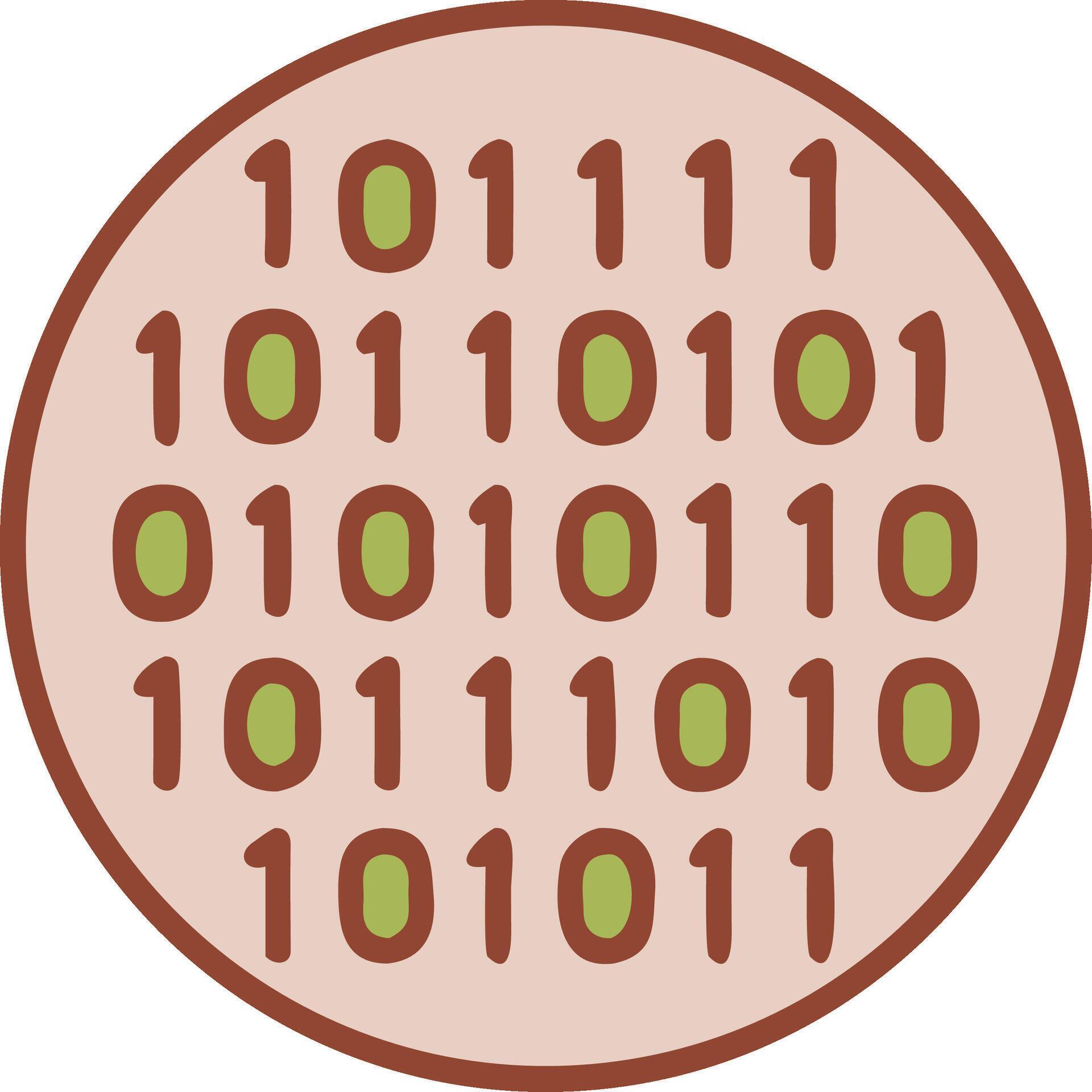 Binary Code Pattern in Circle numbers data 73149031 Vector Art at Vecteezy