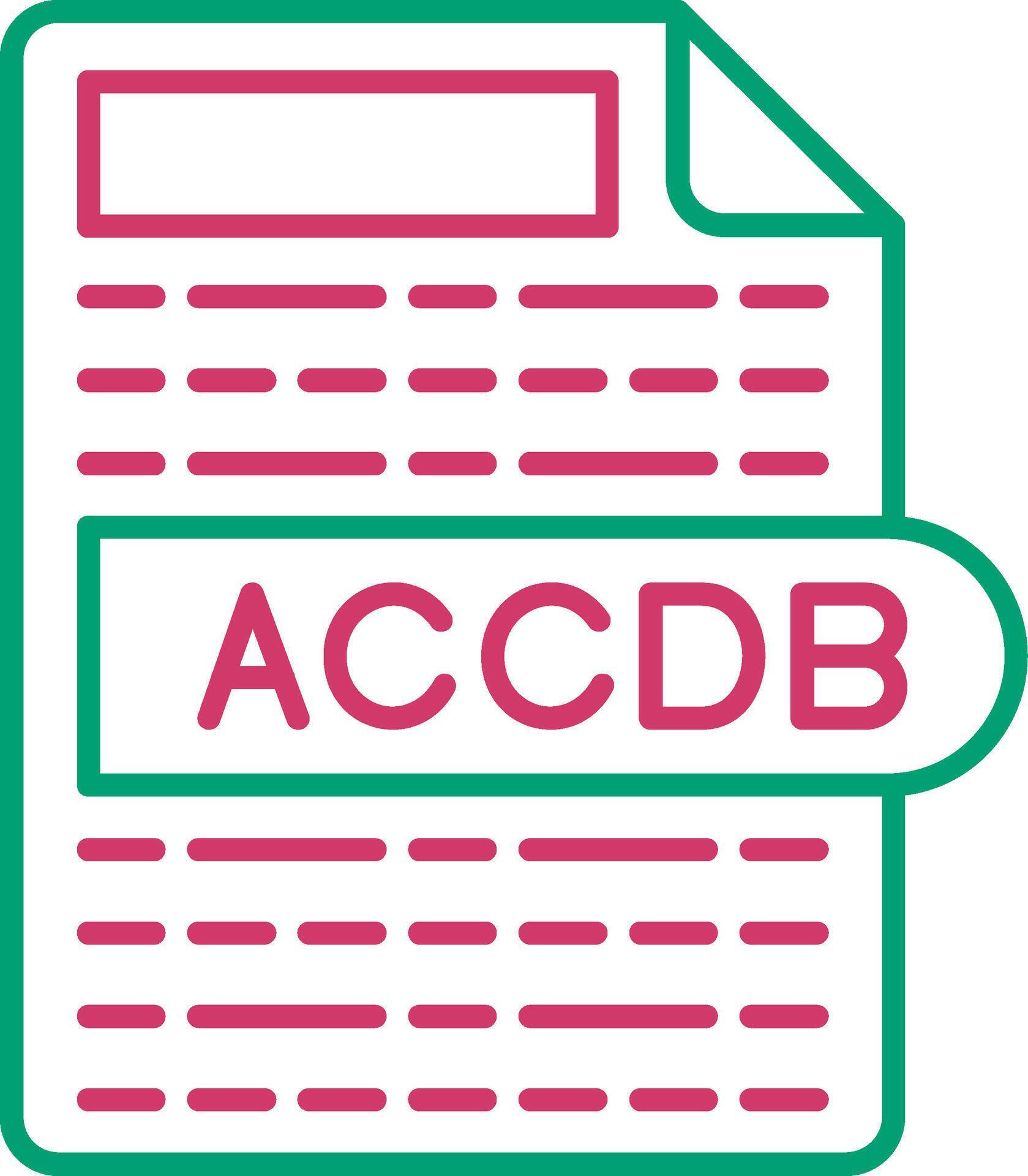 ACCDB Access Database File 73191500 Vector Art at Vecteezy
