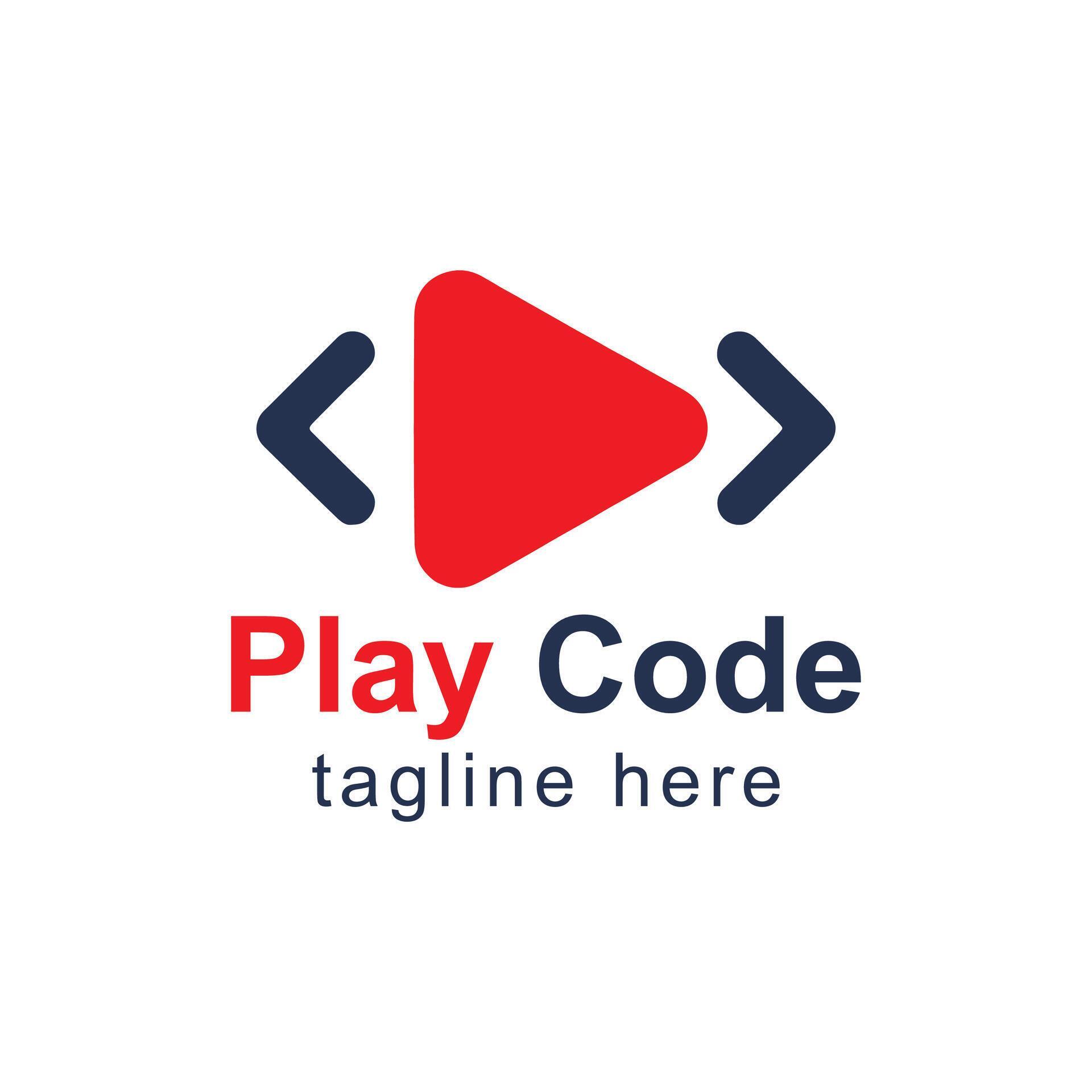 play code logo design 73209206 Vector Art at Vecteezy
