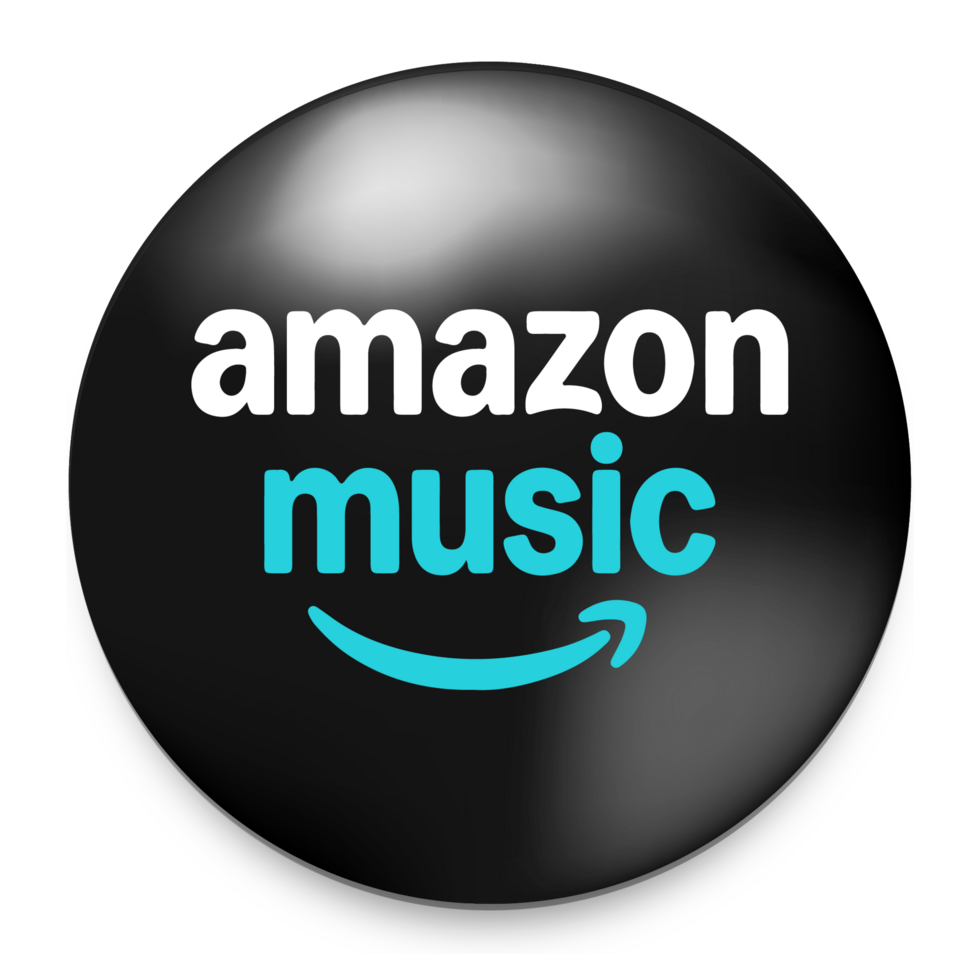 Amazon Music Logo - Glossy Circle Icon with Transparent Background 73494869 PNG